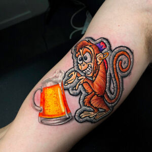 Hyper-realistic embroidered tattoos by Brazilian tattooist Duda Lozano ...