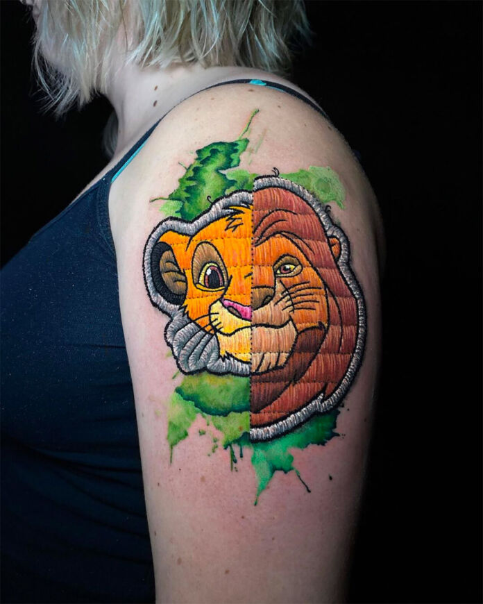 Hyper-realistic embroidered tattoos by Brazilian tattooist Duda Lozano ...