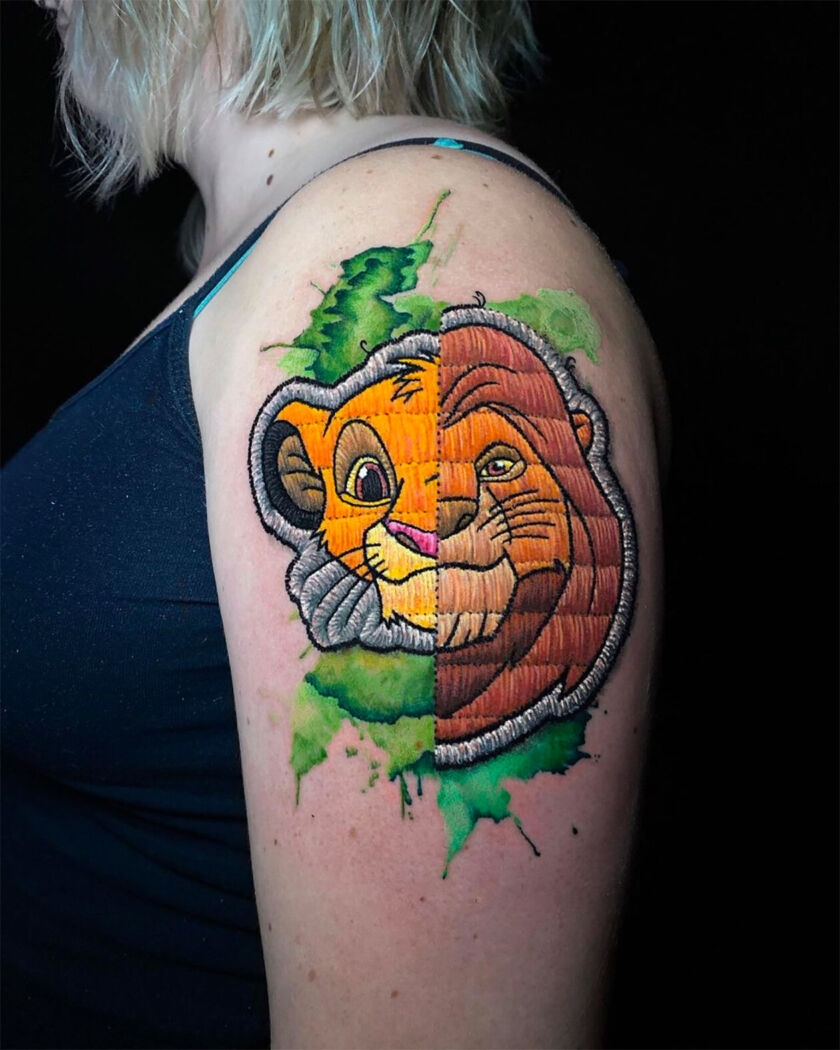 Hyper-realistic embroidered tattoos by Brazilian tattooist Duda Lozano ...