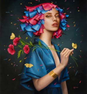 Powerful female portrait paintings by American artist Allison Reimold ...