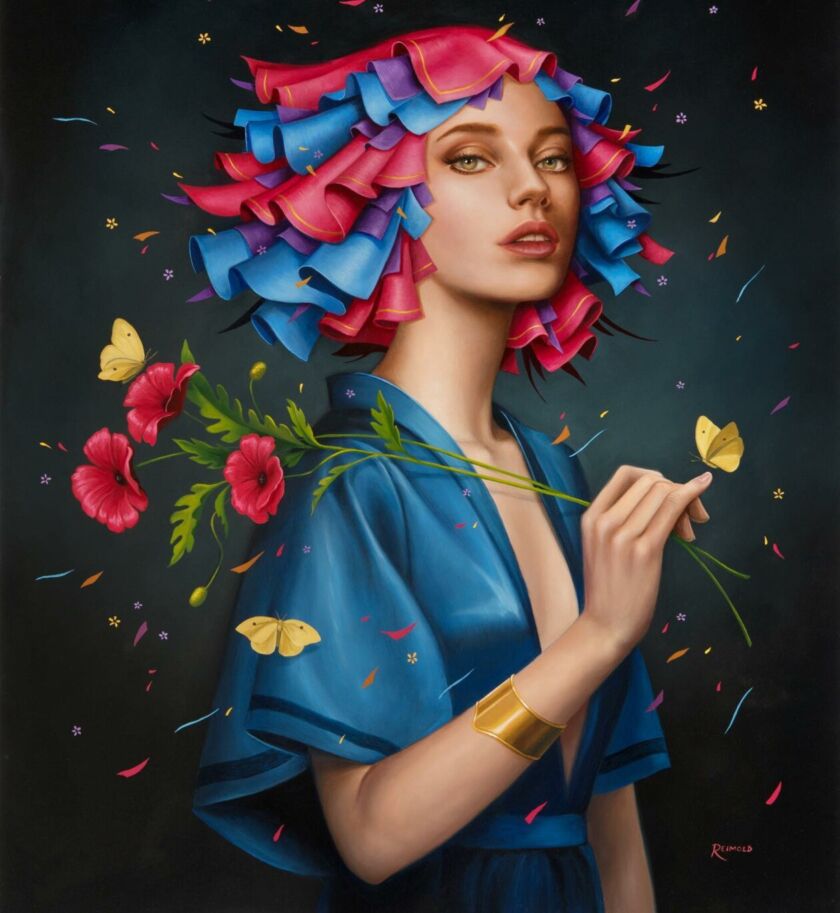 Powerful female portrait paintings by American artist Allison Reimold ...
