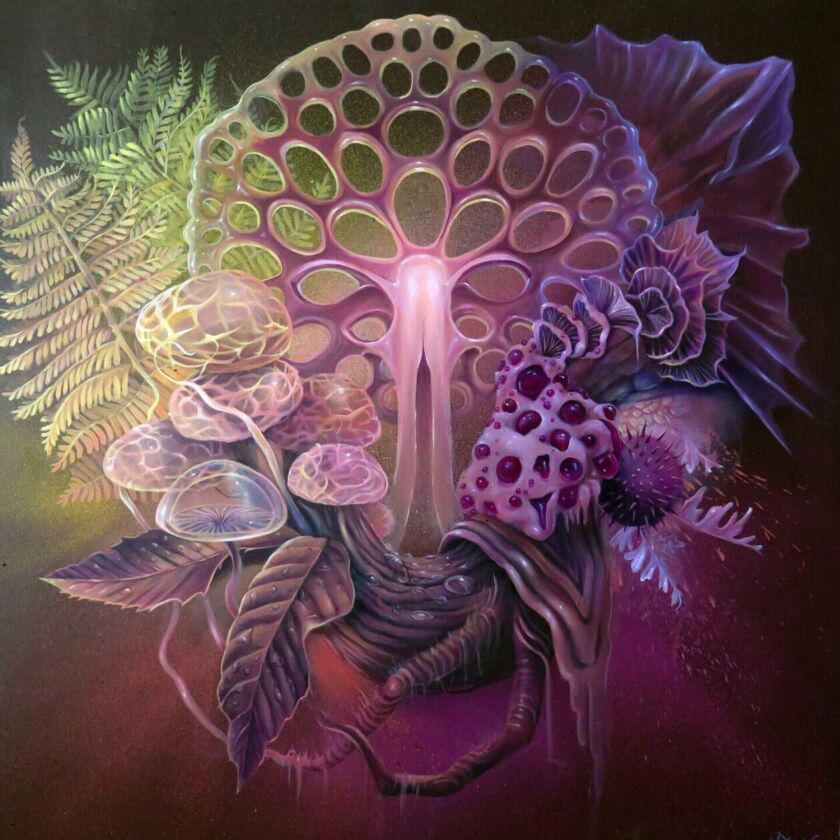 Molly Devlin: botanical beast figurative illustrations