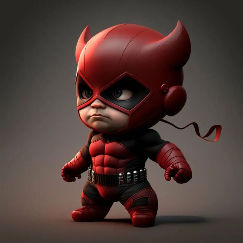 Topher Welsh: AI-generated Marvel heroes as cute babies