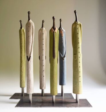 Abstract figurative ceramic sculptures by Spanish artist Carlos Cabo ...