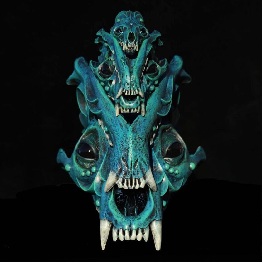 Rebirth in bone: dark sculptures made from animal skulls by Chris Haas ...