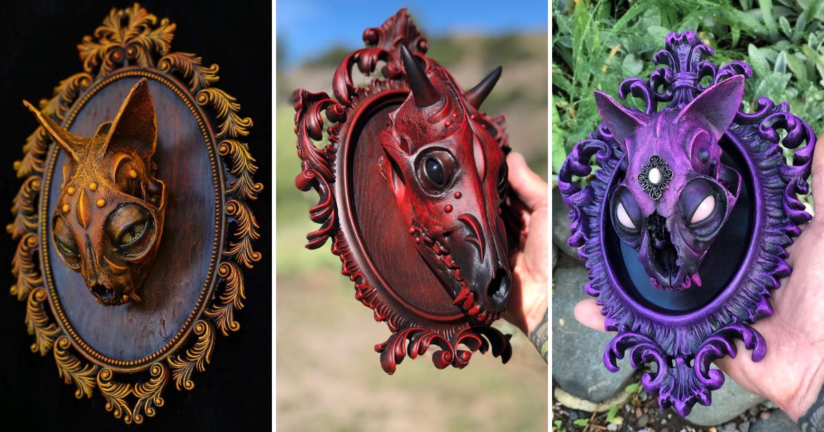 Rebirth in bone: dark sculptures made from animal skulls by Chris Haas ...