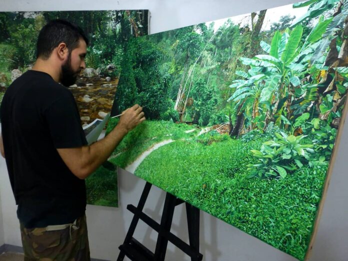 Rainforests: intricate photorealistic paintings by Alonzo Morales Bravo ...