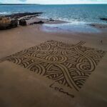 The ephemeral elegance of Jben Beach's large-scale sand drawings ...