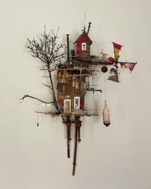 David Mansot: intricate miniature dioramas from salvage
