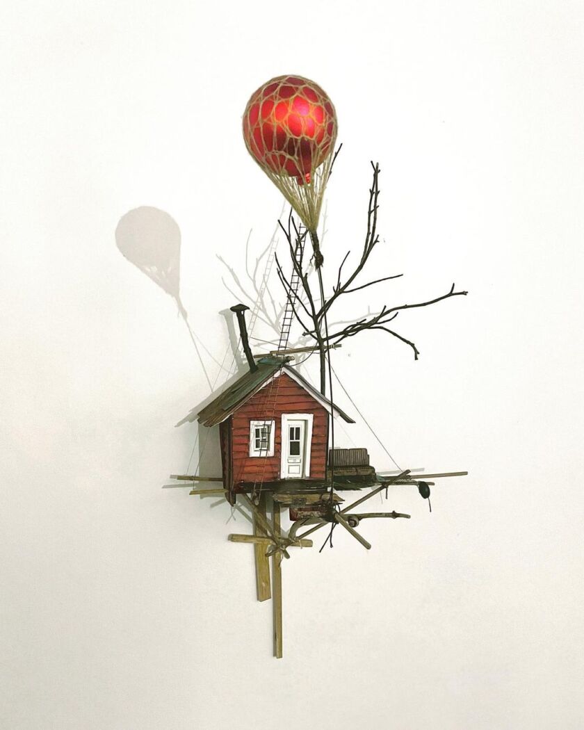 David Mansot: intricate miniature dioramas from salvage
