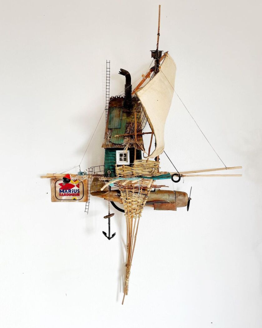 David Mansot: intricate miniature dioramas from salvage