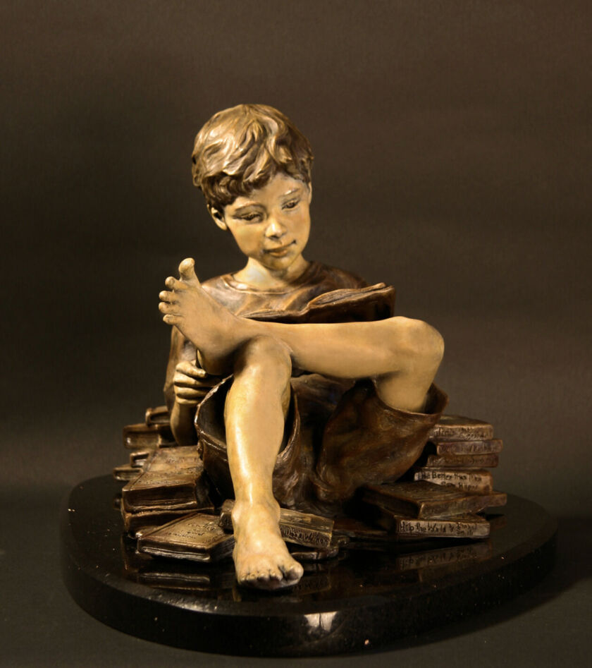 Angela Mia De La Vega: human emotion bronze sculptures