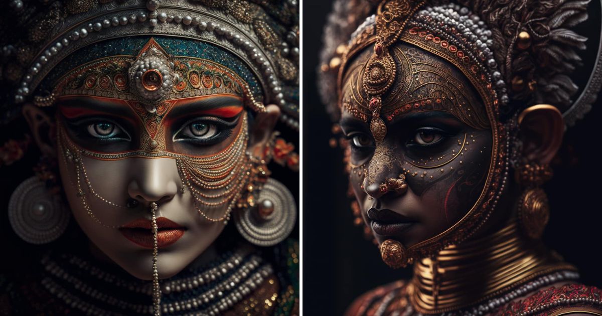 Stunning AI-generated portraits of people adorned with lush jewelry ...