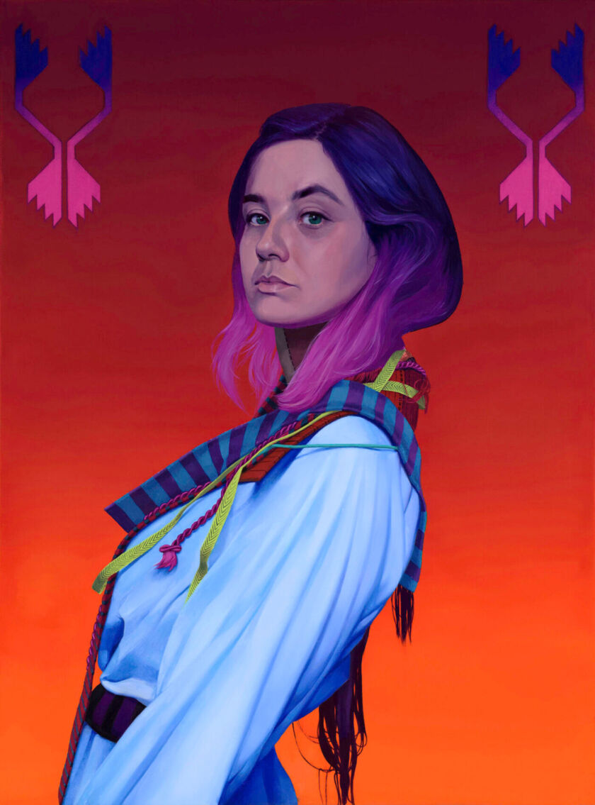 Transitions: the vibrant intersection of folklore and modernity in Simona Ruscheva’s portraits ...