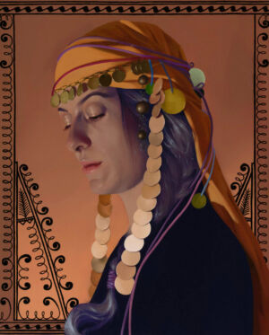 Transitions: the vibrant intersection of folklore and modernity in Simona Ruscheva’s portraits ...