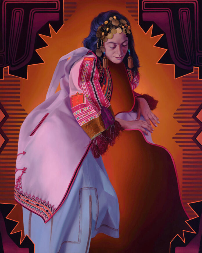 Transitions: the vibrant intersection of folklore and modernity in Simona Ruscheva’s portraits ...