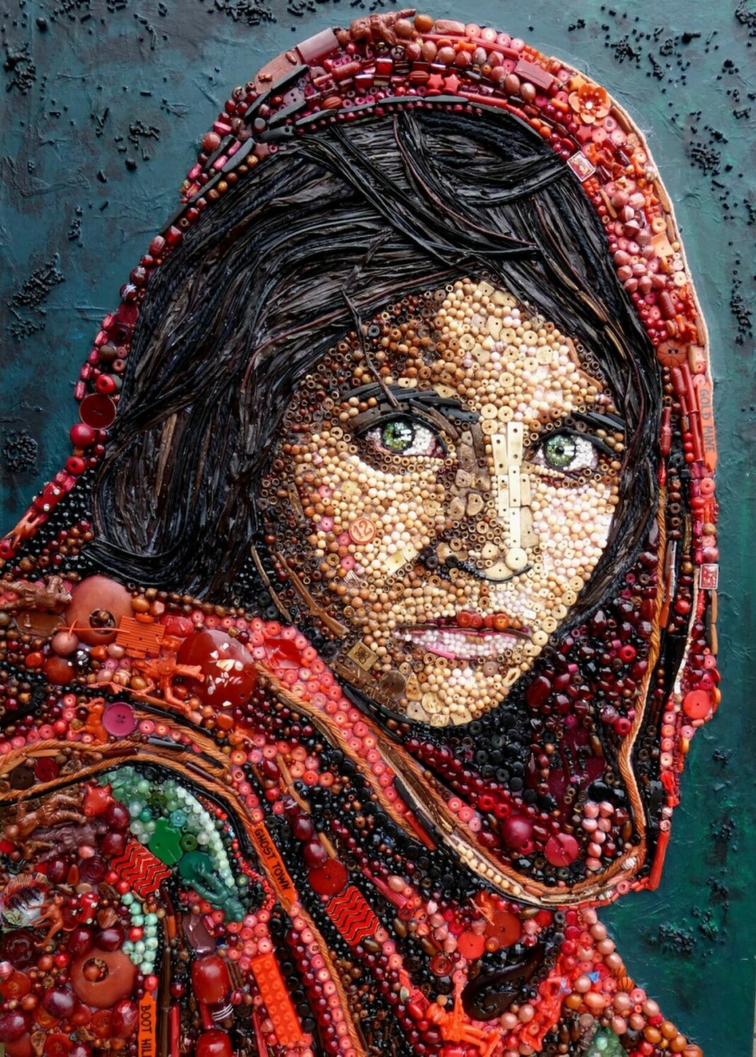 Jane Perkins: pop culture portrait assemblage art