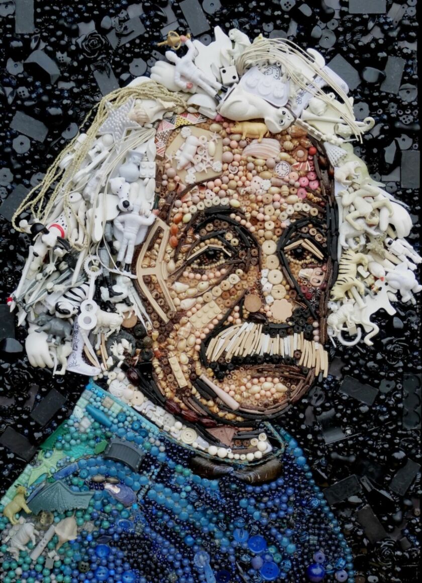 Jane Perkins: pop culture portrait assemblage art