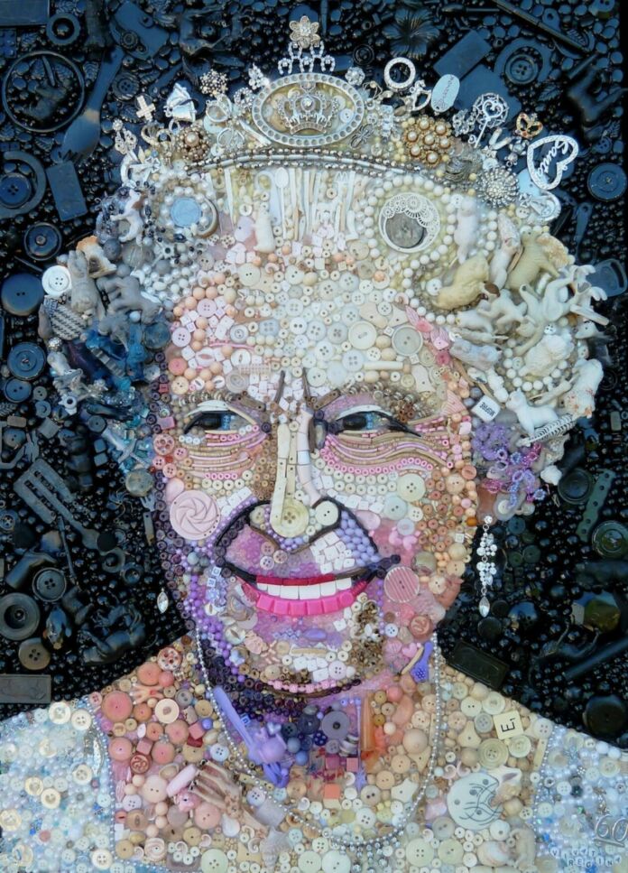 Jane Perkins: pop culture portrait assemblage art