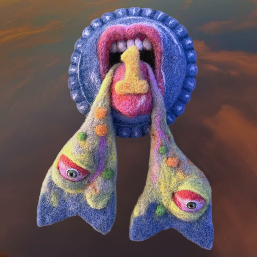 Audrey Montoya: amusing and creepy felt monster sculptures