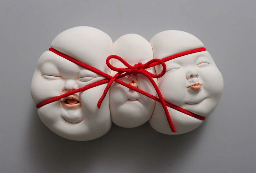 Distorted baby faces: surreal and disturbing ceramic sculptures by ...