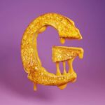 Ben Chelouche: food-based 3D typographic alphabet illustrations