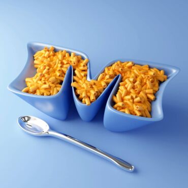 Ben Chelouche: food-based 3D typographic alphabet illustrations