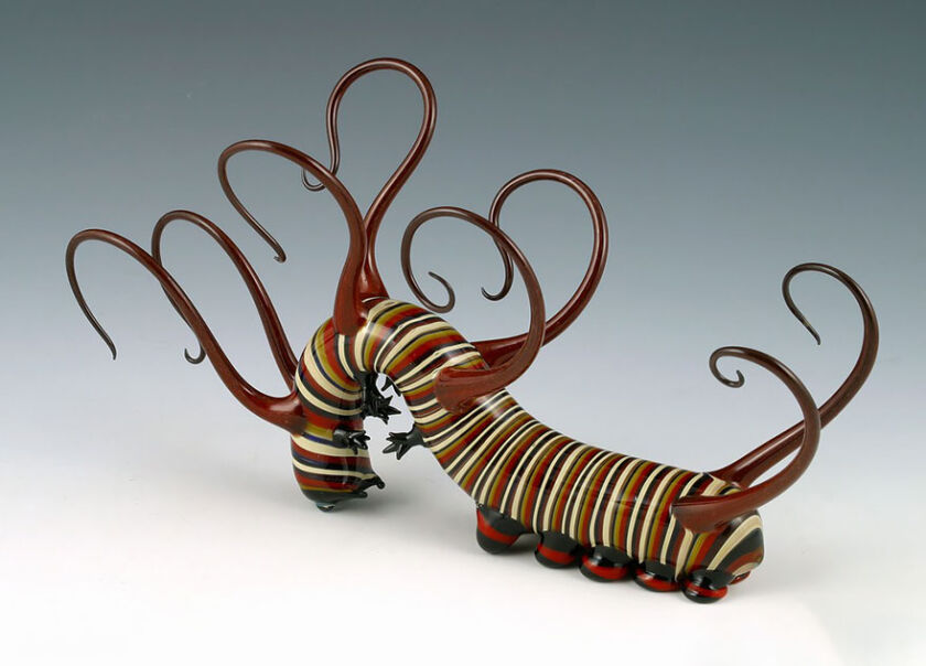 Scott Bisson: molten glass creature sculptures