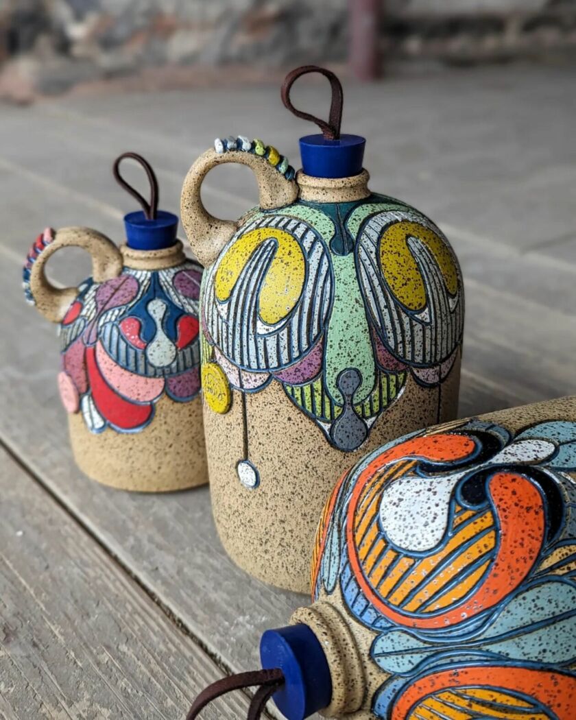 Erika Novak and Drew Darley’s Patterned Ceramics Burst With Rhythm ...