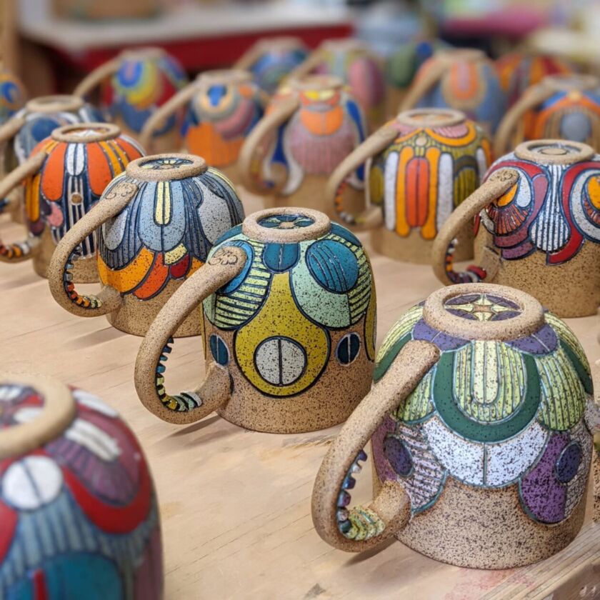 Erika Novak and Drew Darley’s Patterned Ceramics Burst With Rhythm ...
