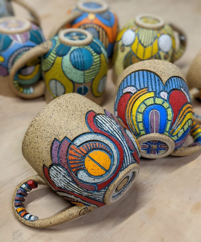 Erika Novak and Drew Darley’s Patterned Ceramics Burst With Rhythm ...