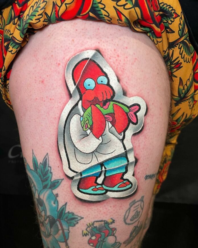 Luke Cormier: hyper-realistic 3D sticker tattoos