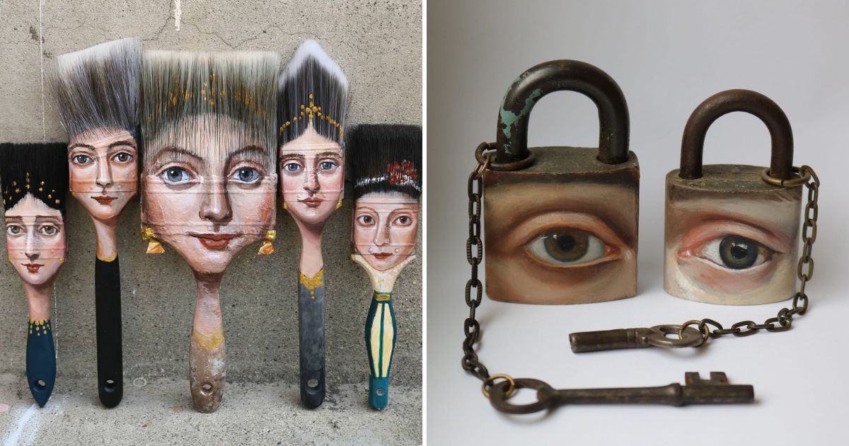 Old household objects turned into incredible art pieces by Alexandra ...