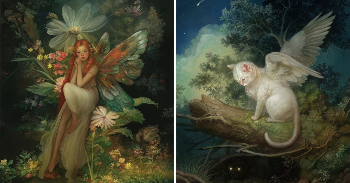 Exquisite paintings of fantastical beings and hybrid animals by Annie ...