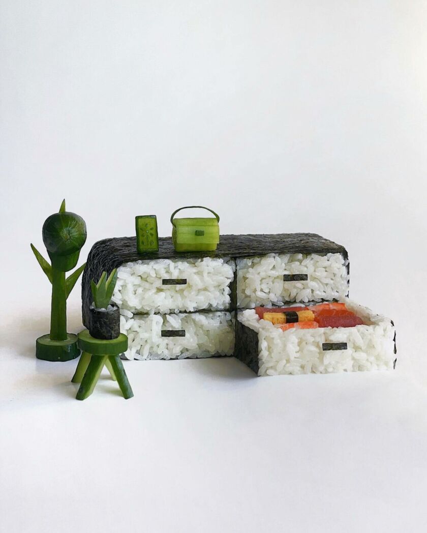 Daisuke: food turned into miniature sculptures of everyday objects