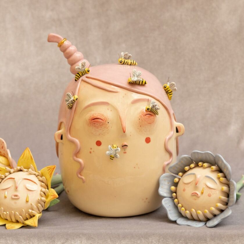 Abi Castillo: whimsical figurative ceramic sculptures