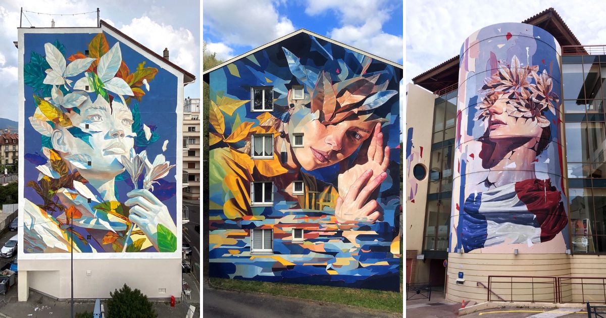 Botanical explosions: Ratur’s figurative murals blend reality and ...