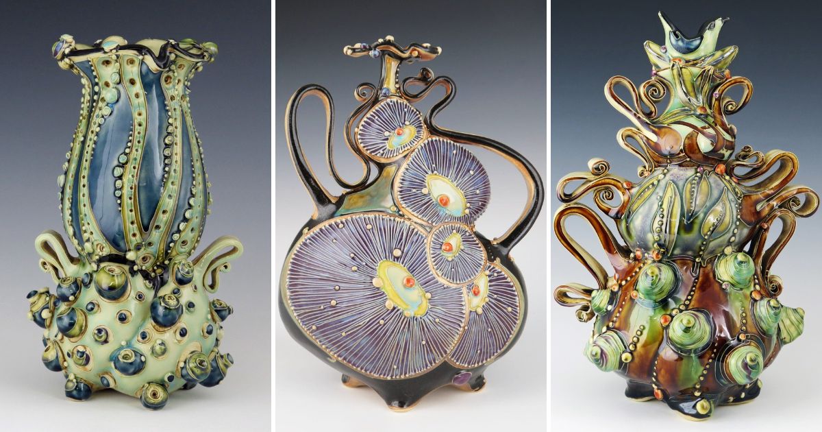 Carol Long creates exquisite surrealistic organic-inspired vessels ...
