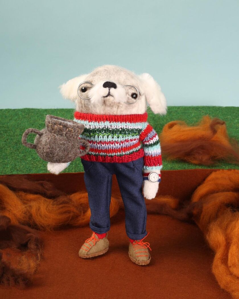 Adorable sculptural textile dolls by Cat Rabbit: a world of whimsical ...