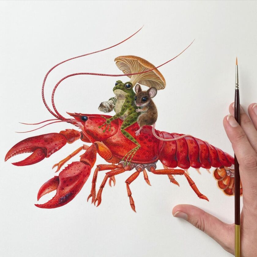 Georgina Taylor: surreal nature-inspired watercolor illustrations