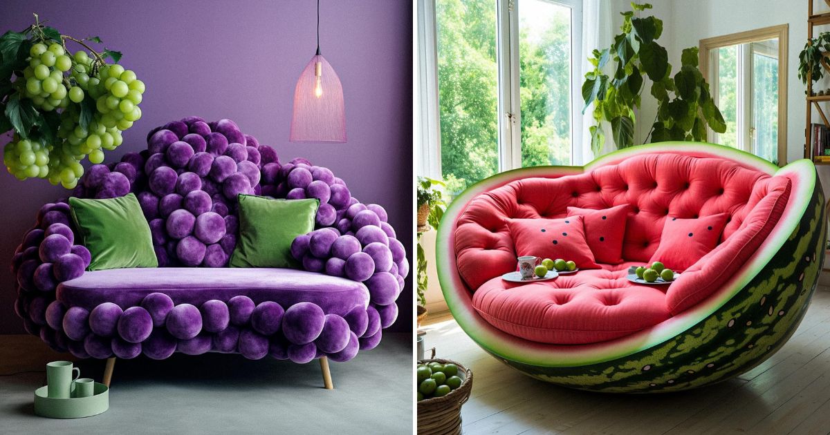Gorgeous and amusing fruit-inspired lounge chairs by Dina Dennaoui ...