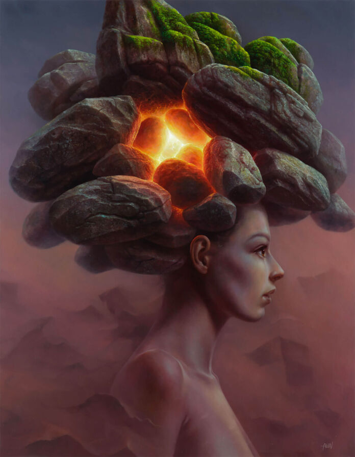 Tomasz Alen Kopera: surrealist nature figurative paintings