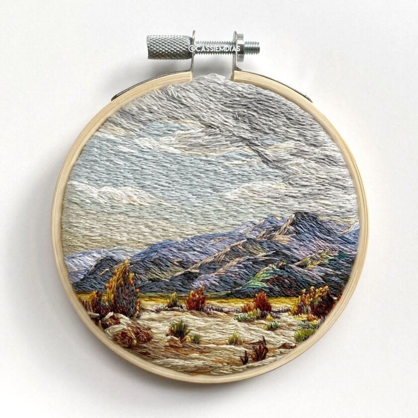 Cassandra Dias: impressionistic nature embroidery