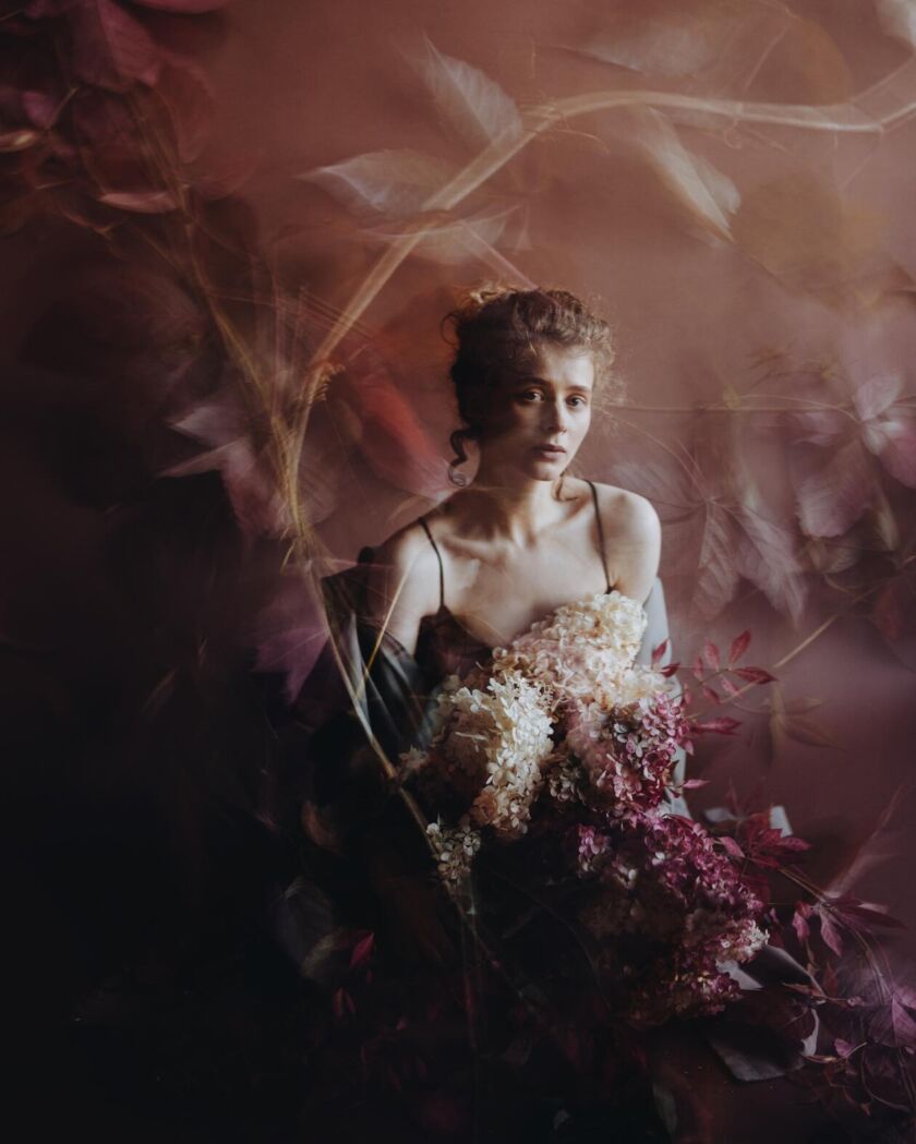 Xenie Zasetskaya: ethereal celestial female portrait art