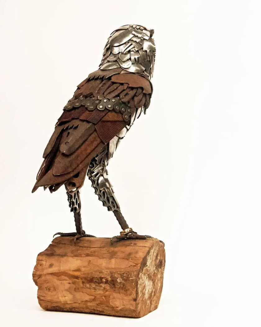 JK Brown: amazingly precise animal scrap metal sculptures