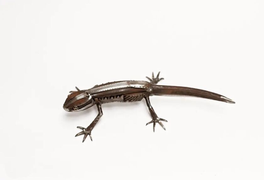 JK Brown: intricate animal scrap metal sculptures