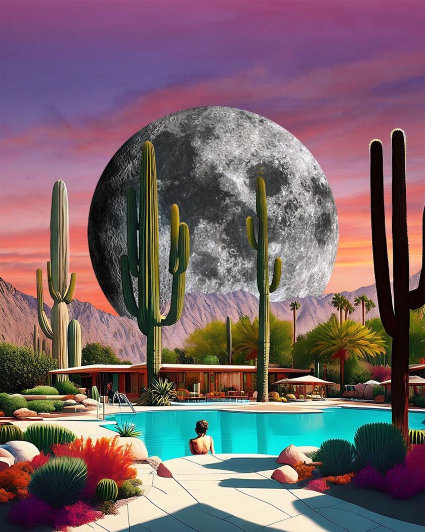Karen Lynch: nostalgic fantasy collage illustrations
