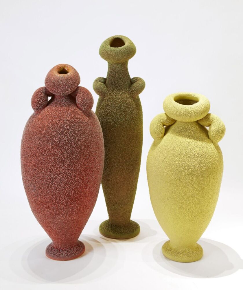 Maxwell Mustardo: ancient motif glowing ceramic vessels