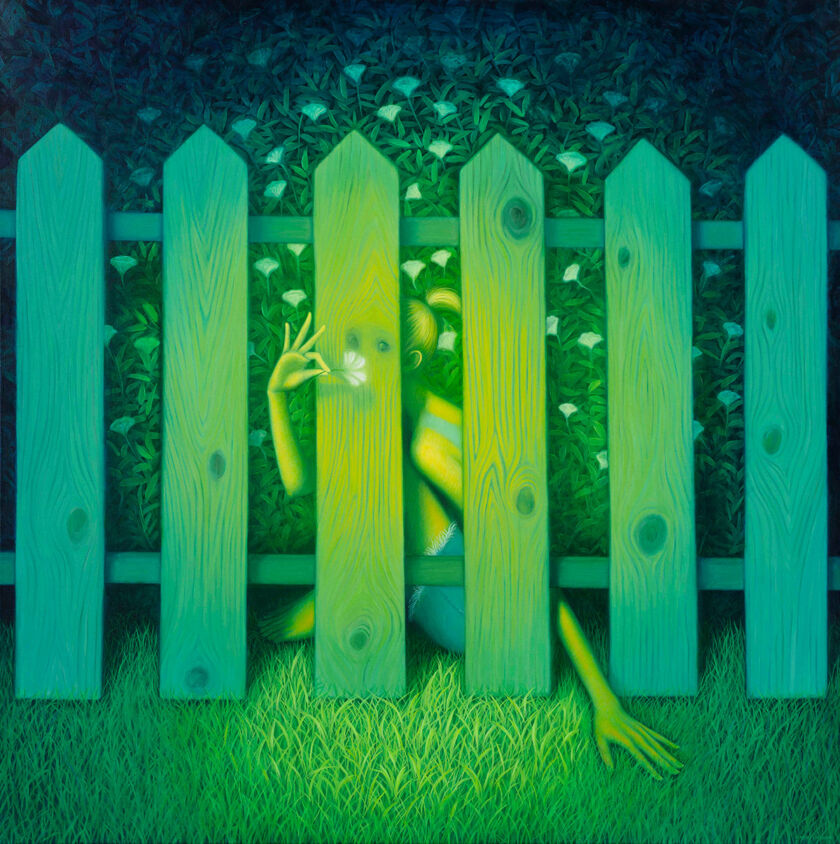 Katia Lifshin: enigmatic surrealist female paintings