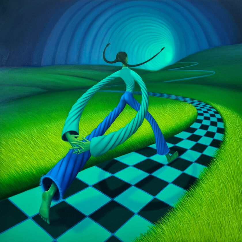 Katia Lifshin: enigmatic surrealist female paintings